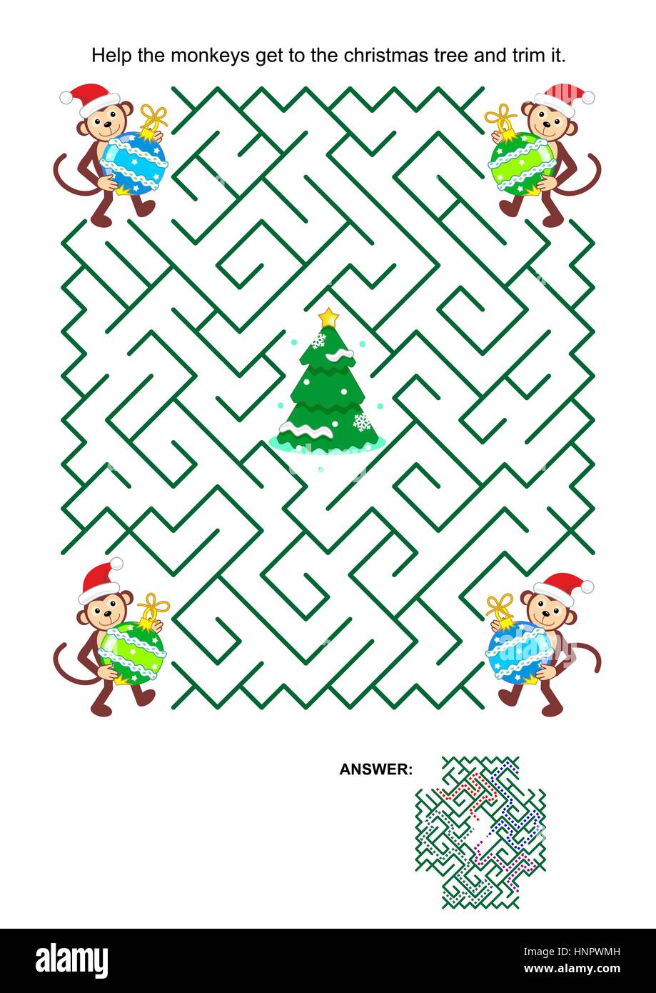 Monkey helper Stock Vector Images - Alamy