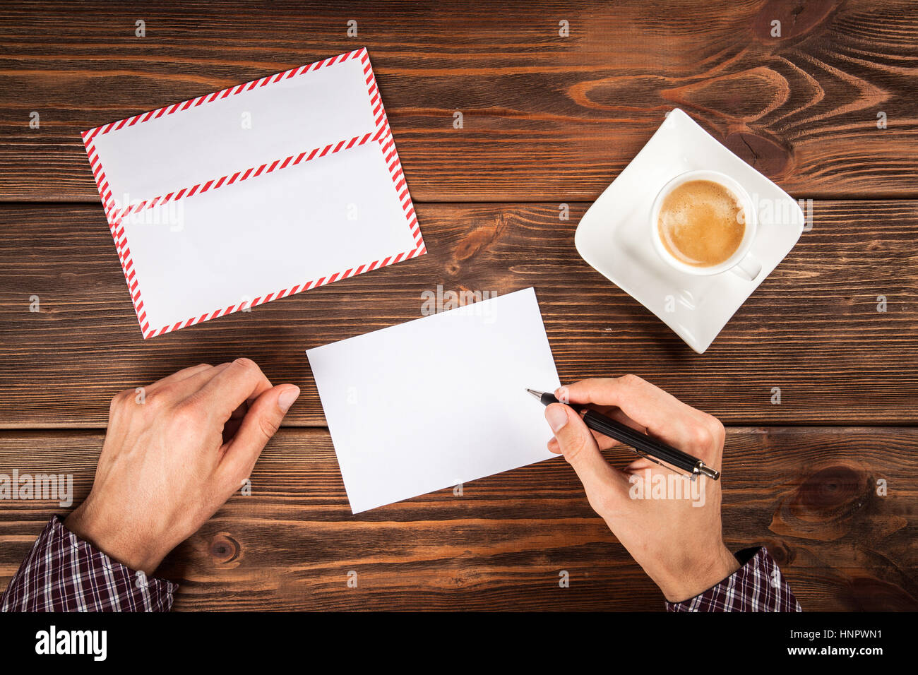 Sending a letter Stock Photo - Alamy