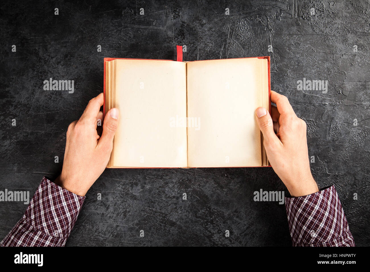 Reading a book Stock Photo - Alamy