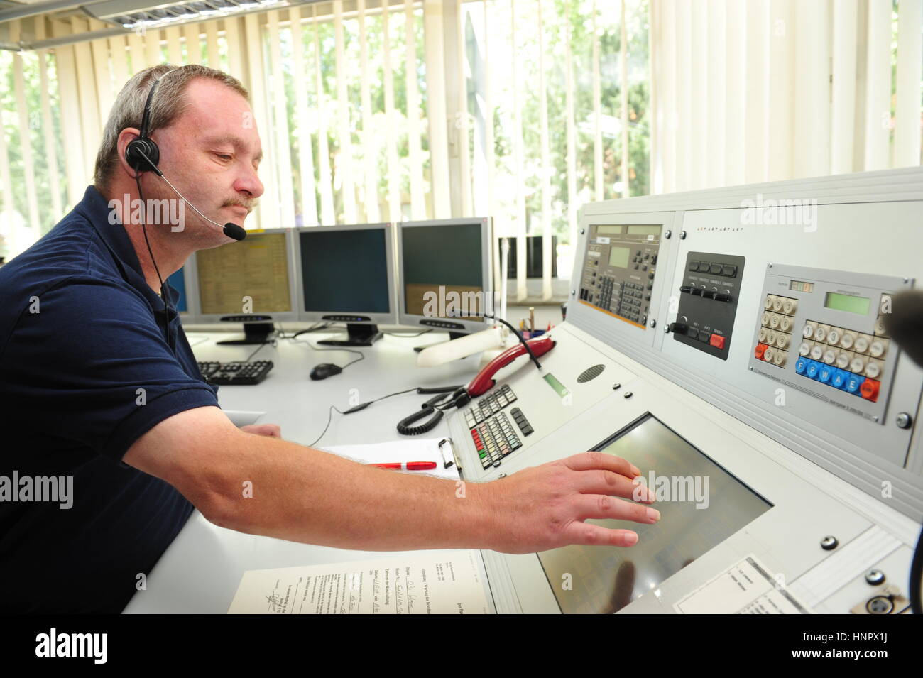 Fire brigade control room hi-res stock photography and images - Alamy