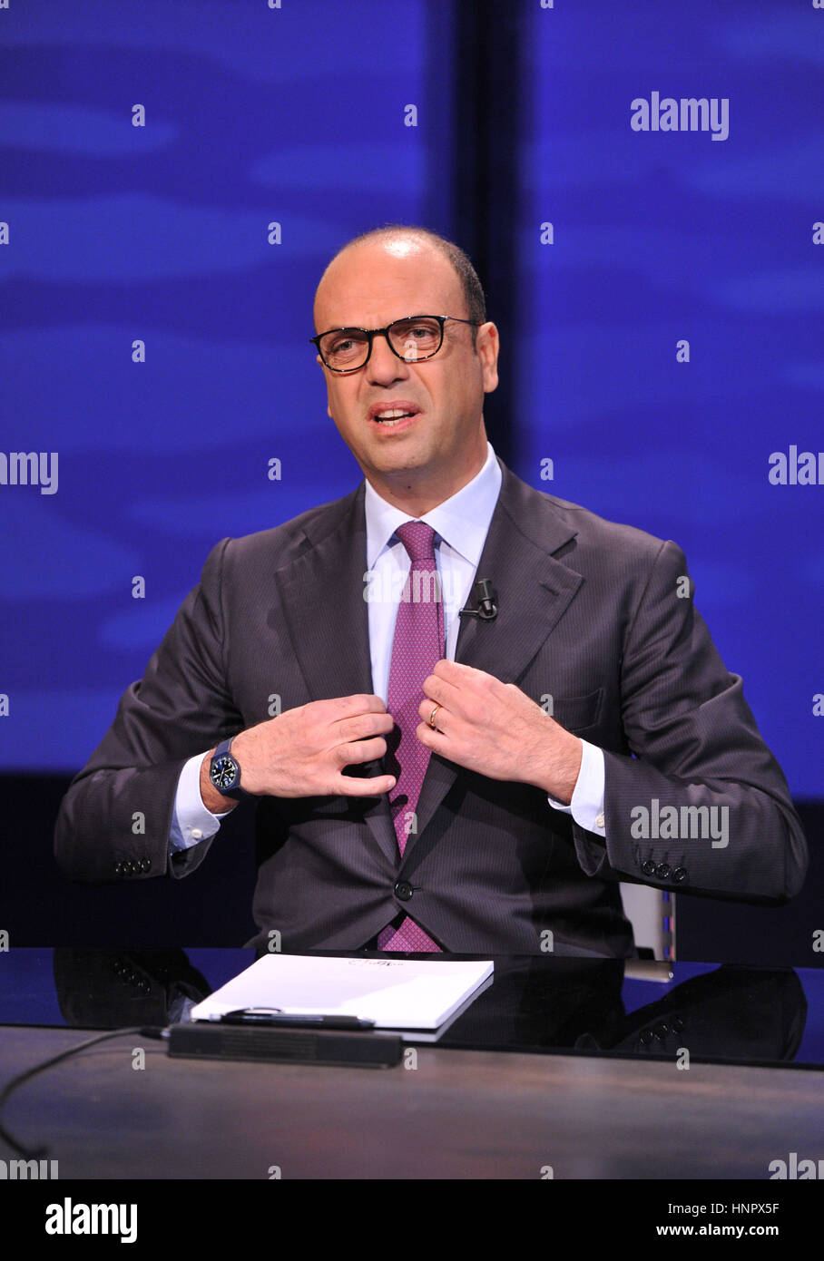 Angelino Alfano, Minister of Foreign Affairs, interviewed for the ...