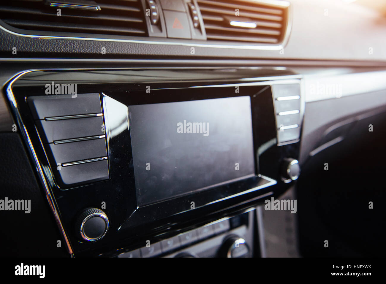 Car audio system front panel Stock Photo - Alamy