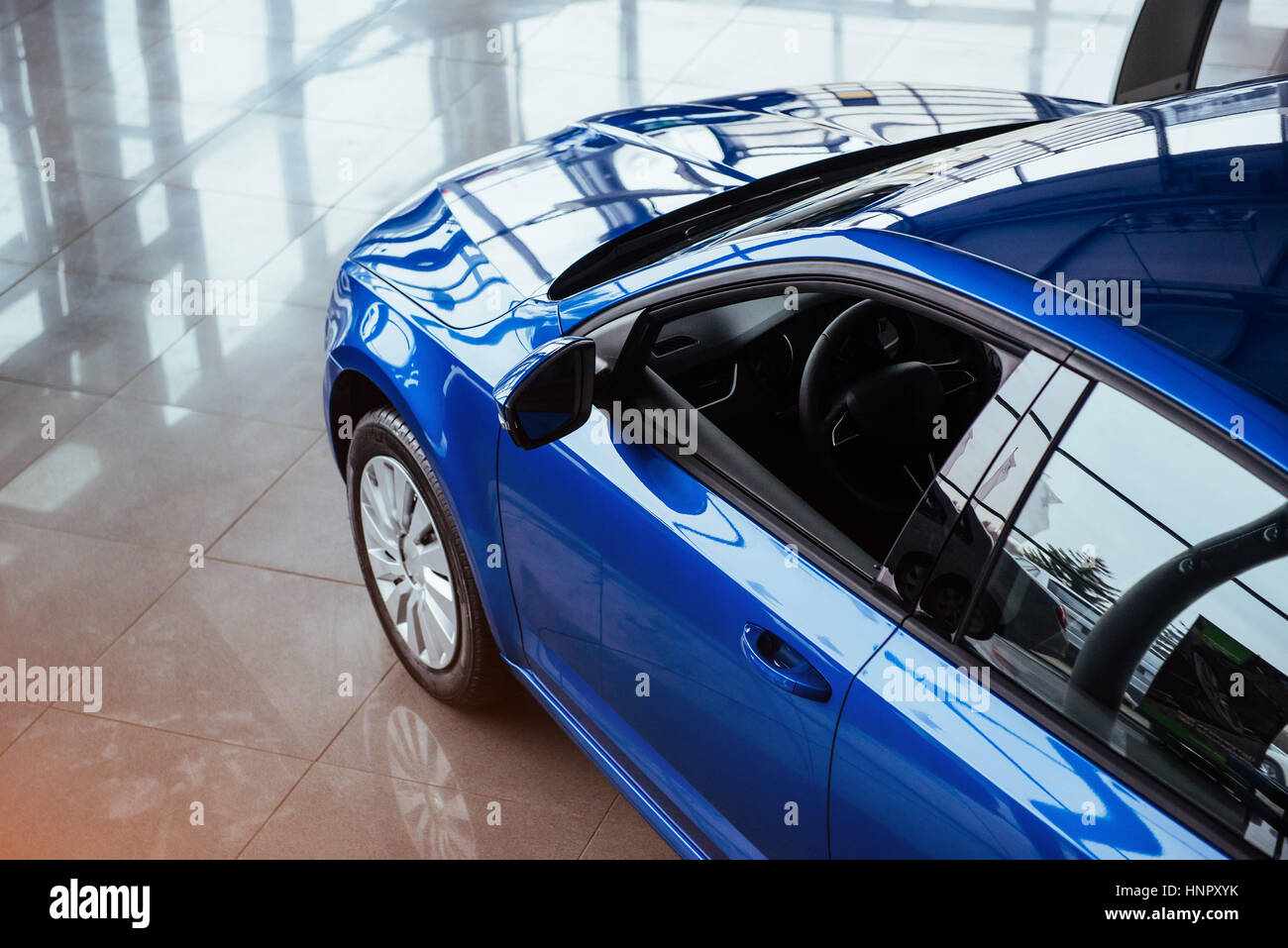 of beautiful modern car close up in the cabin Stock Photo - Alamy