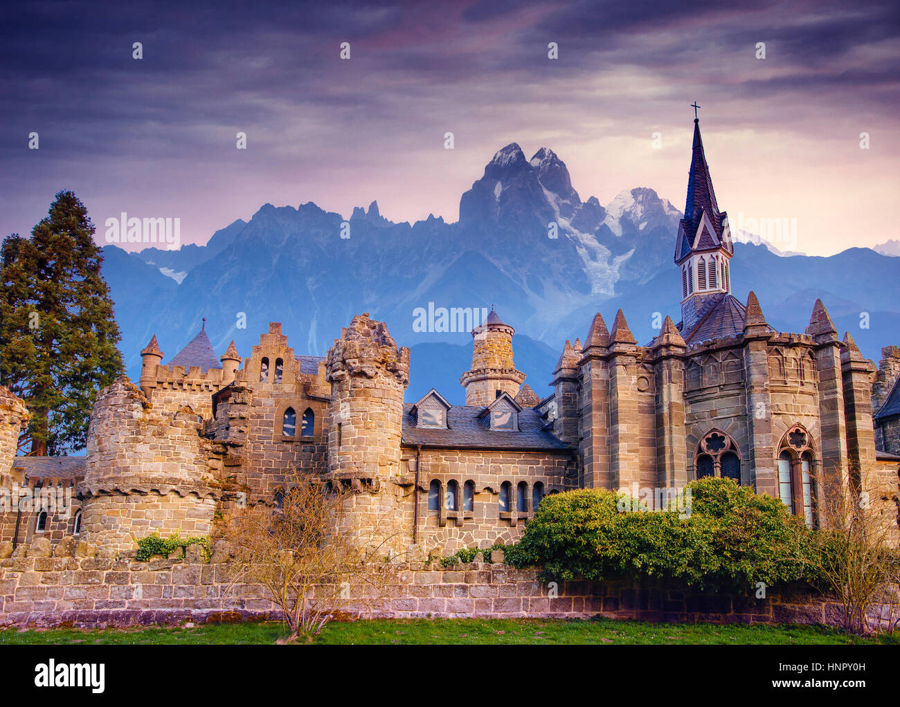 Ancient castle. Fantastic views the beauty of the world. Germany Stock ...