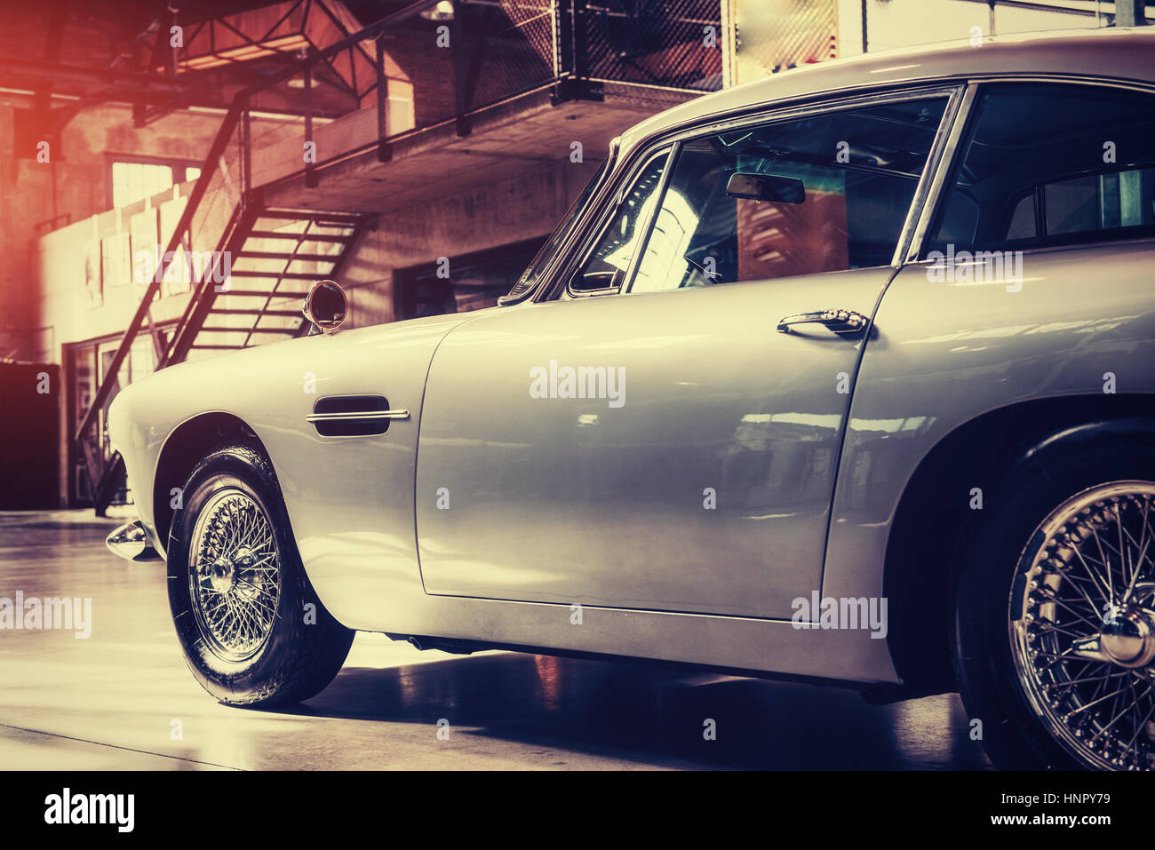 Silver Sports Car Convertible High Resolution Stock Photography and ...