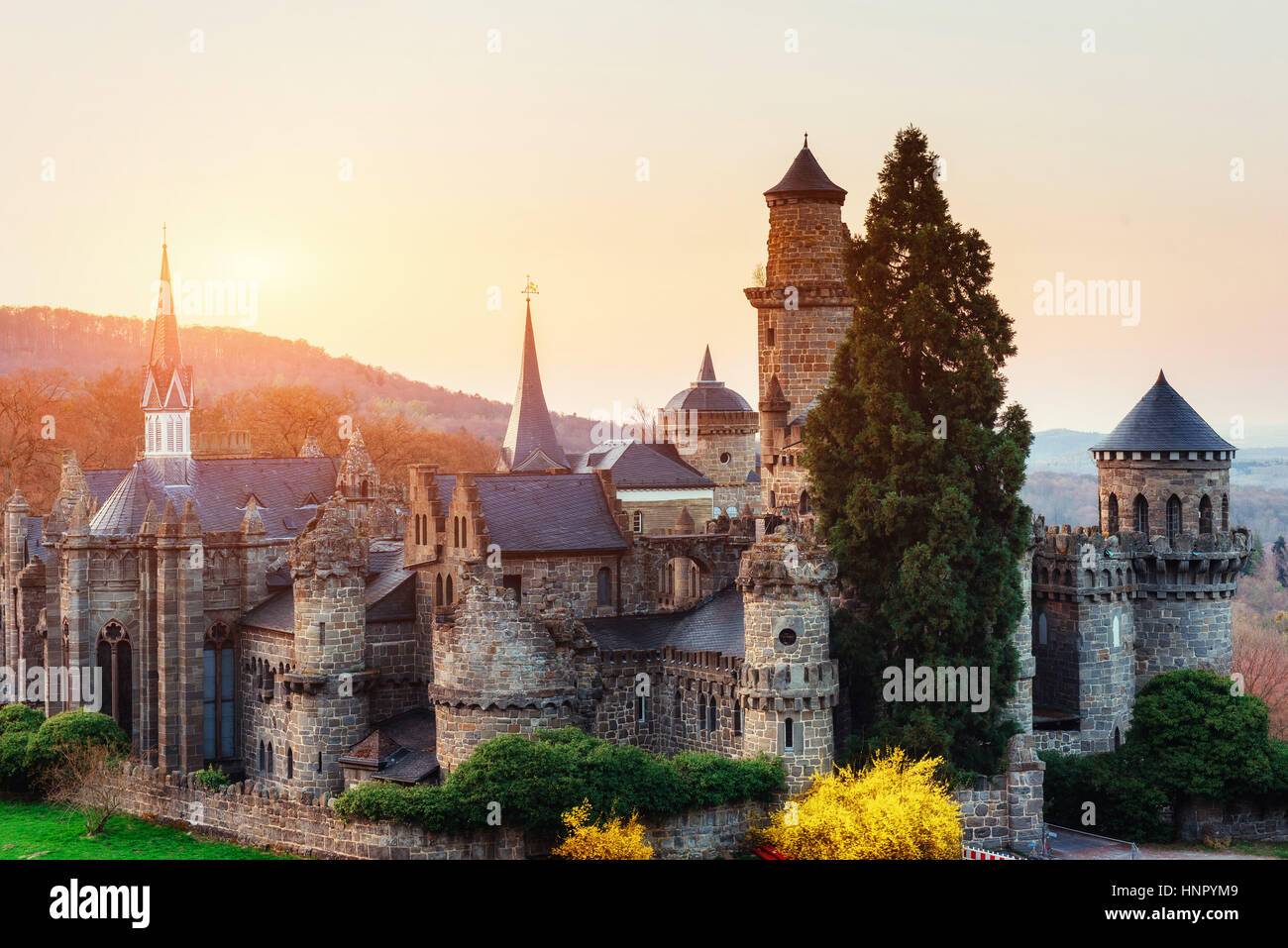 Ancient castle. Fantastic views the beauty of the world. Germany Stock ...