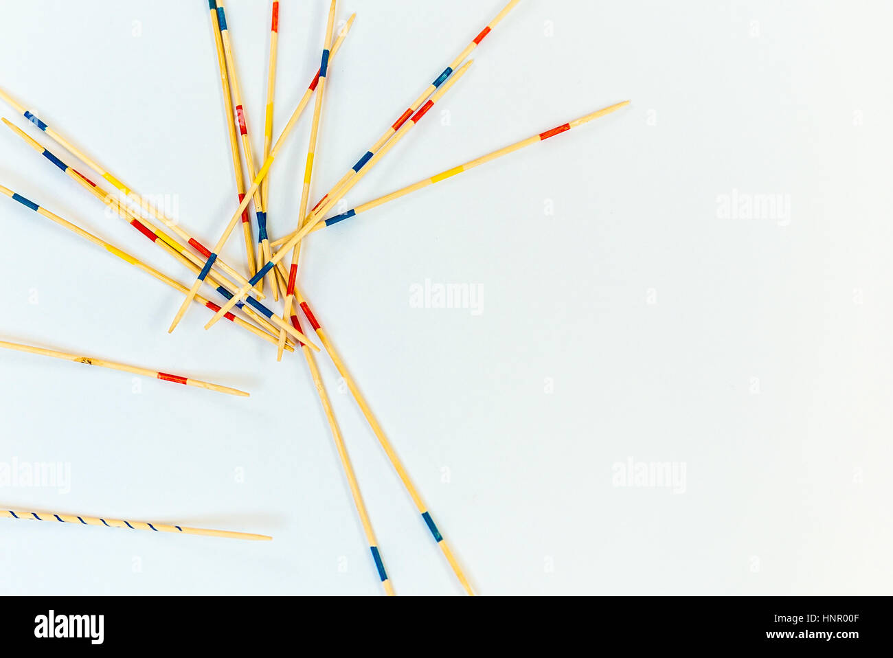 Mikado sticks scattered on white background - 1 Stock Photo - Alamy