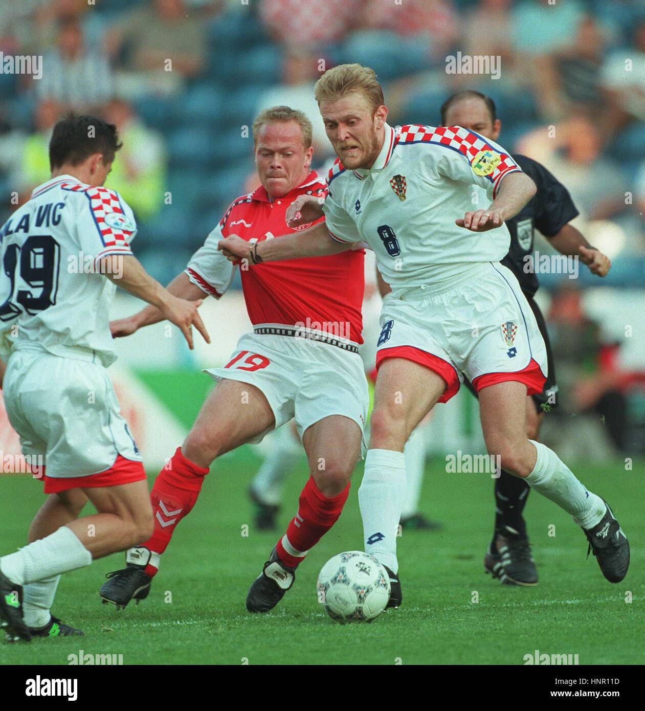 ROBERT PROSINECKI STIG TOFTING CROATIA V DENMARK 16 June 1996 Stock ...