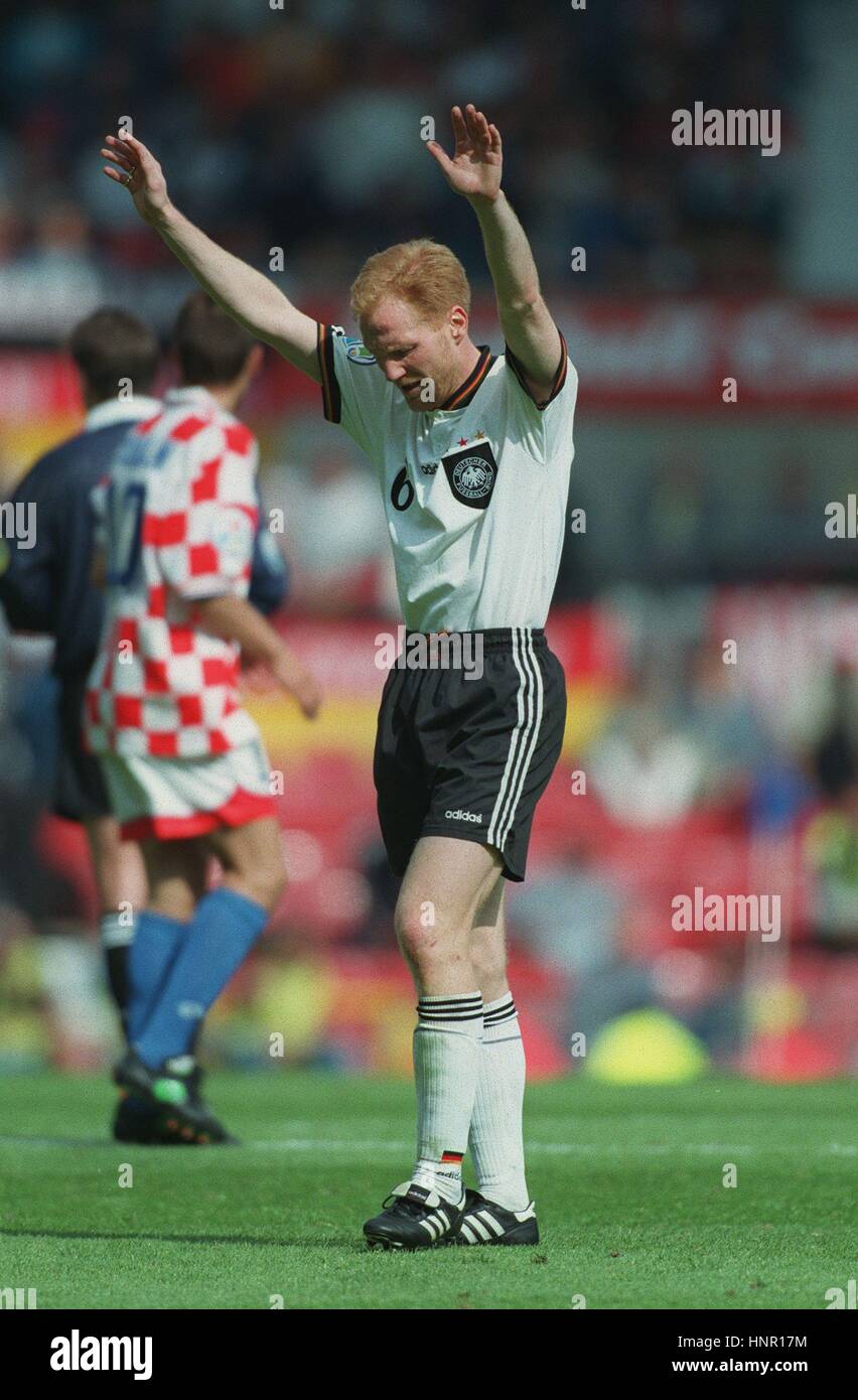 MATTHIAS SAMMER GERMANY V CROATIA 23 June 1996 Stock Photo - Alamy