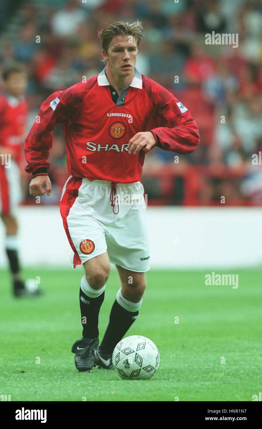 DAVID BECKHAM MANCHESTER UNITED FC 02 August 1996 Stock Photo - Alamy