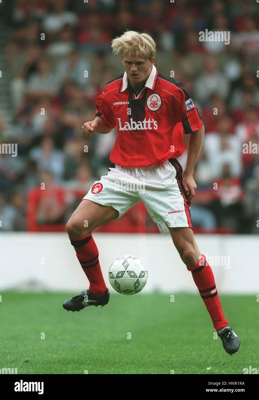ALF-INGE HAALAND NOTTINGHAM FOREST FC 10 August 1996 Stock Photo - Alamy