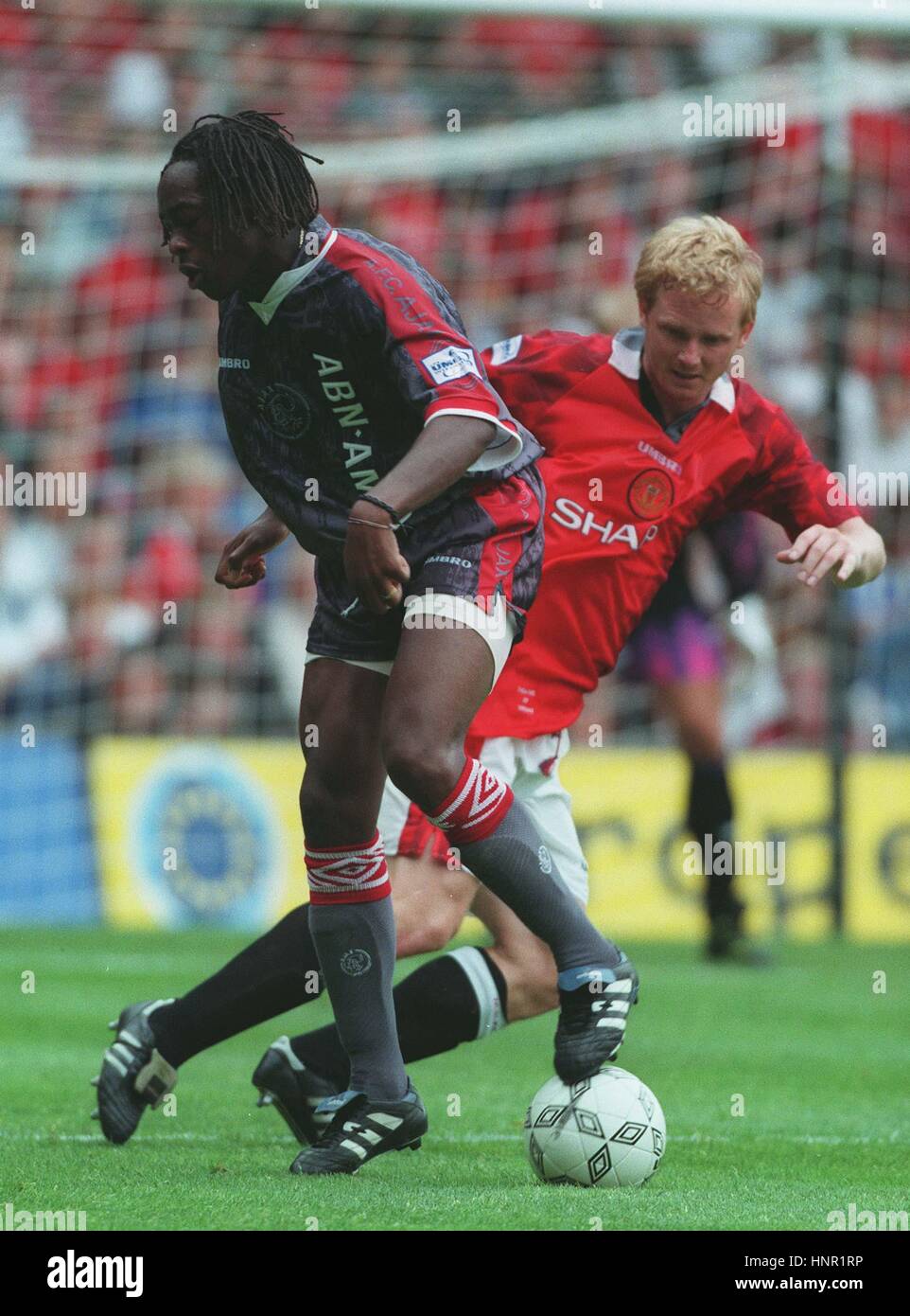 KIKI MUSAMPA & DAVID MAY AJAX V MANCHESTER UNITED FC 10 August 1996 ...