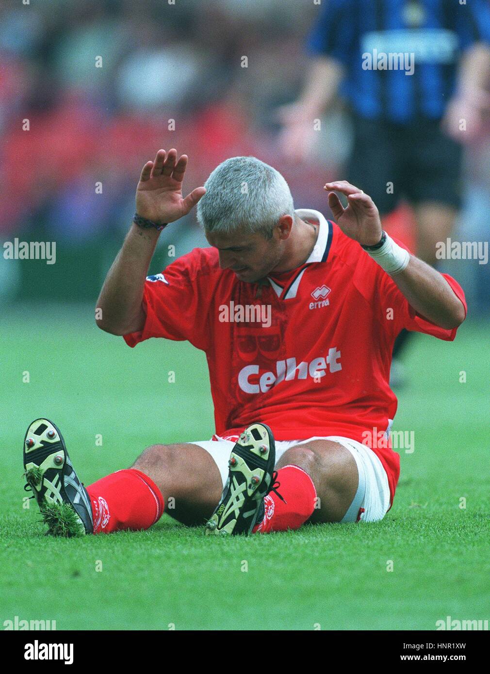FABRIZIO RAVANELLI MIDDLESBROUGH FC 12 August 1996 Stock Photo - Alamy