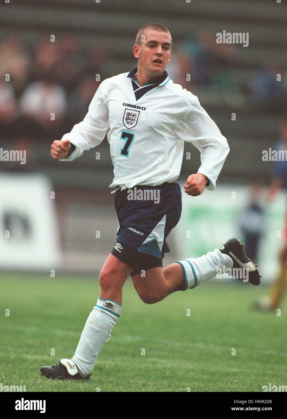 MARK FORD ENGLAND U21 & LEEDS UNITED FC 09 September 1996 Stock Photo ...