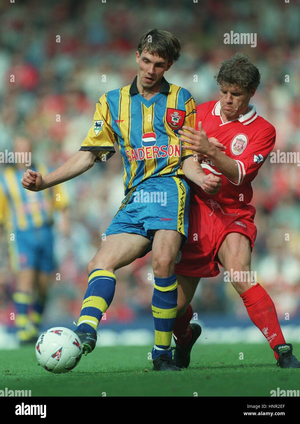 BJORNEBYE & MATTHEW OAKLEY LIVERPOOL V SOUTHAMPTON FC 09 September 1996 ...