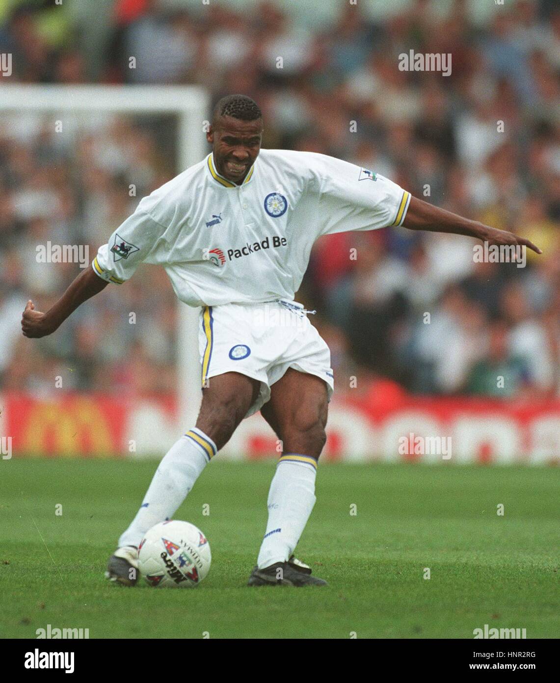 LUCAS RADEBE LEEDS UNITED FC 15 September 1996 Stock Photo - Alamy