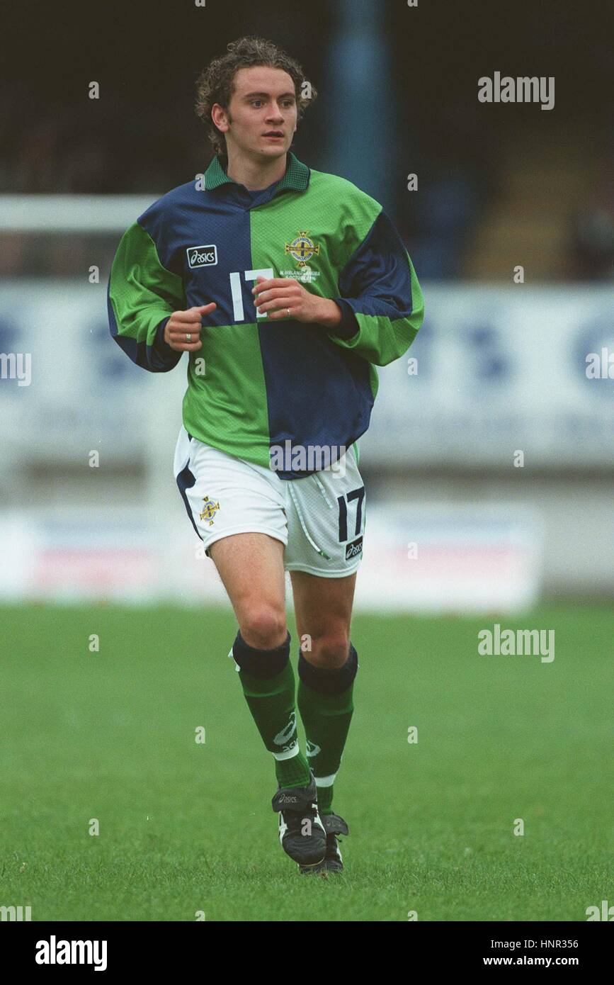 GERARD MCMAHON NORTERN IRELAND & STOKE CITY 17 October 1996 Stock Photo ...