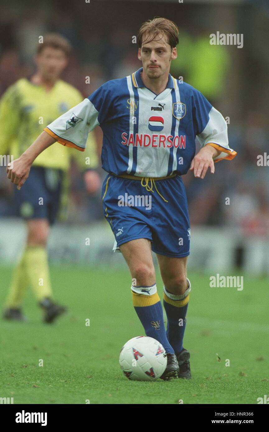 GRAHAM HYDE SHEFFIELD WEDNESDAY FC 24 October 1996 Stock Photo - Alamy