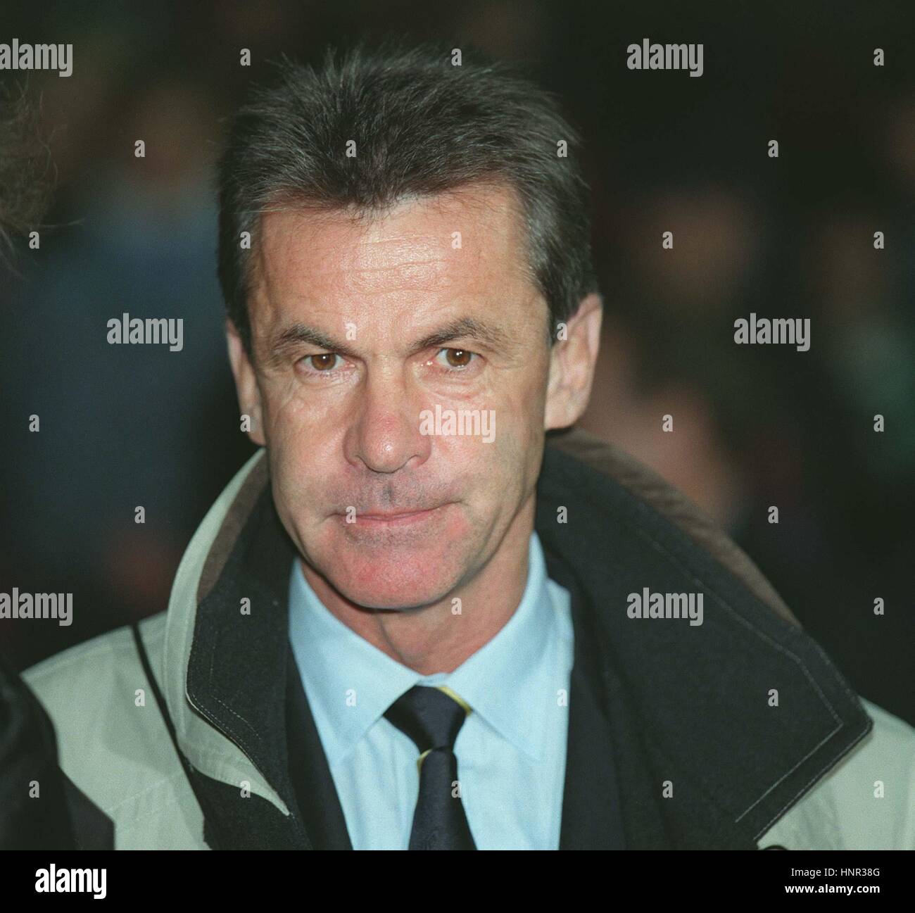 Borussia dortmund and their coach ottmar hitzfeld hi-res stock ...