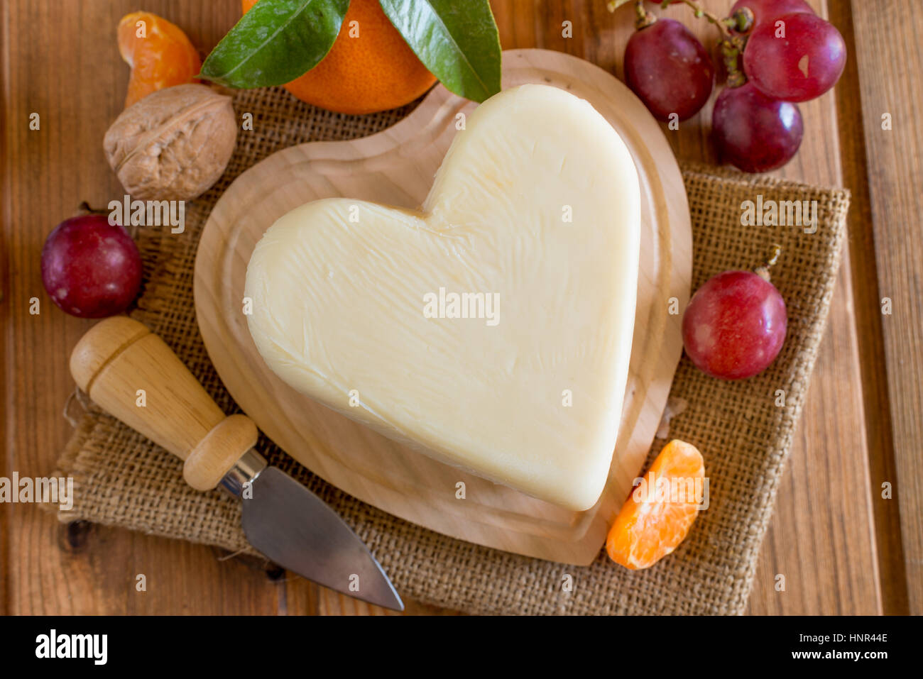 form of heart cheese symbol valentines day Stock Photo - Alamy