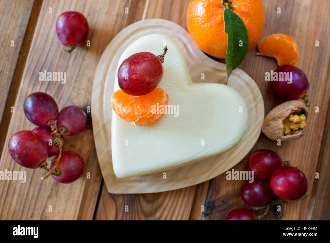 form of heart cheese symbol valentines day Stock Photo - Alamy