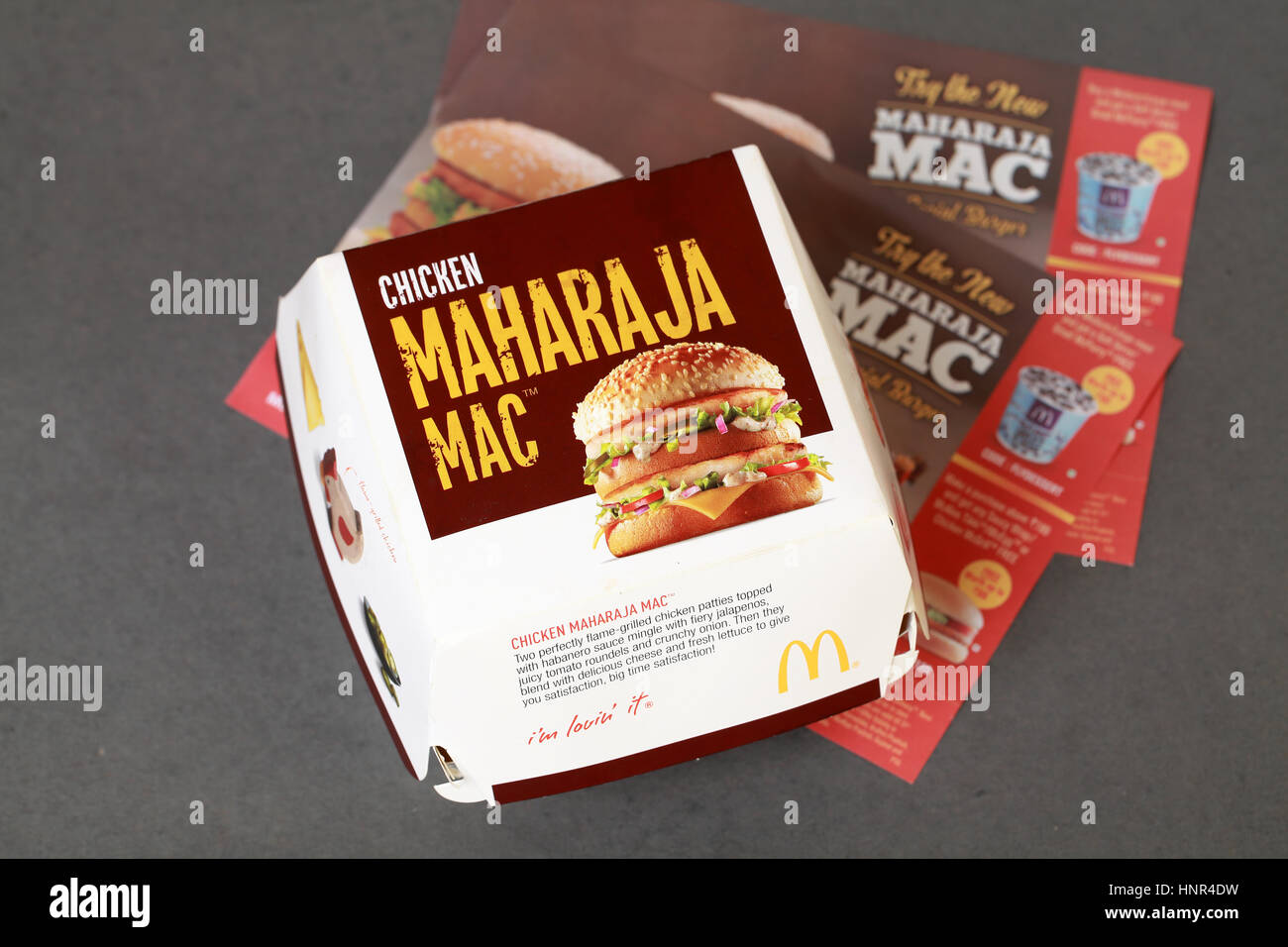 McDonald's Chicken Maharaja Mac Stock Photo - Alamy