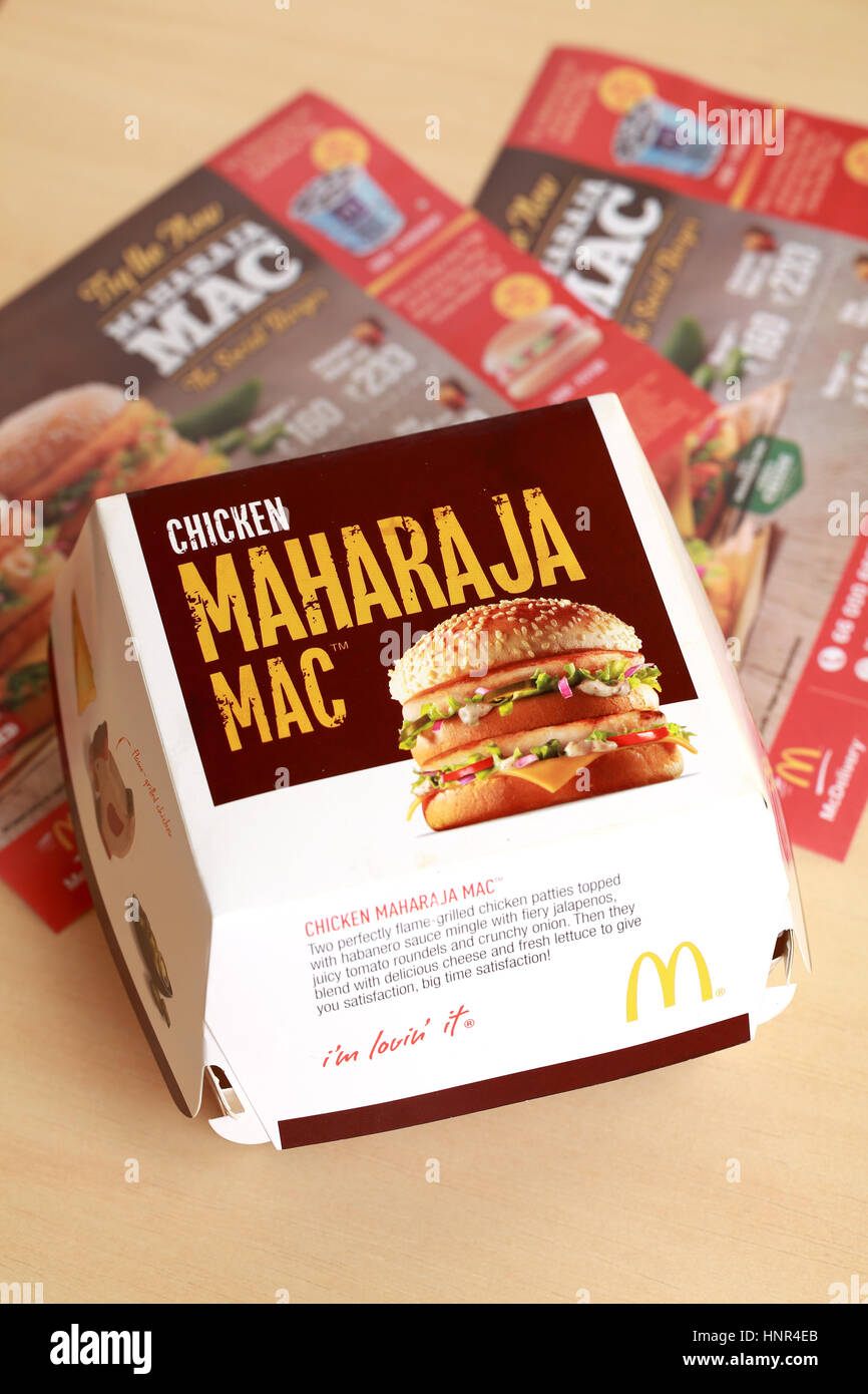 McDonald's Chicken Maharaja Mac Stock Photo - Alamy