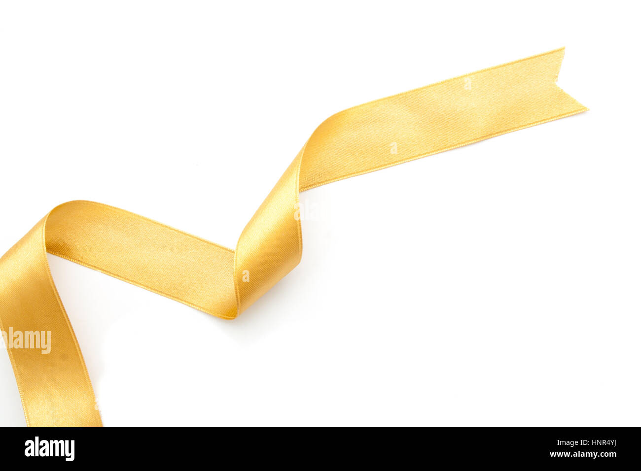 golden ribbon border isolated on white background Stock Photo - Alamy