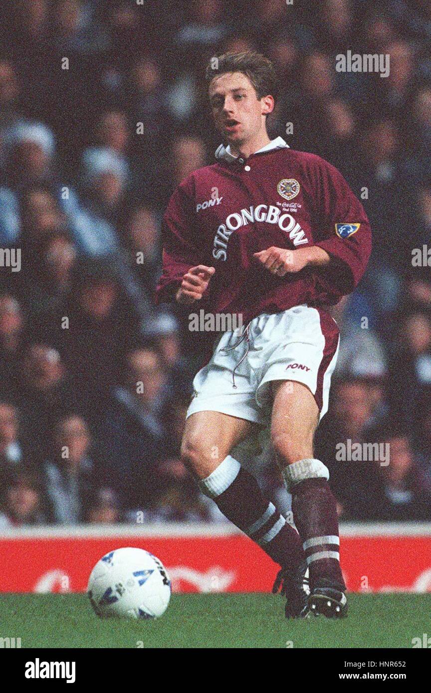 NEIL MCCANN HEART OF MIDLOTHIAN FC 26 November 1996 Stock Photo - Alamy