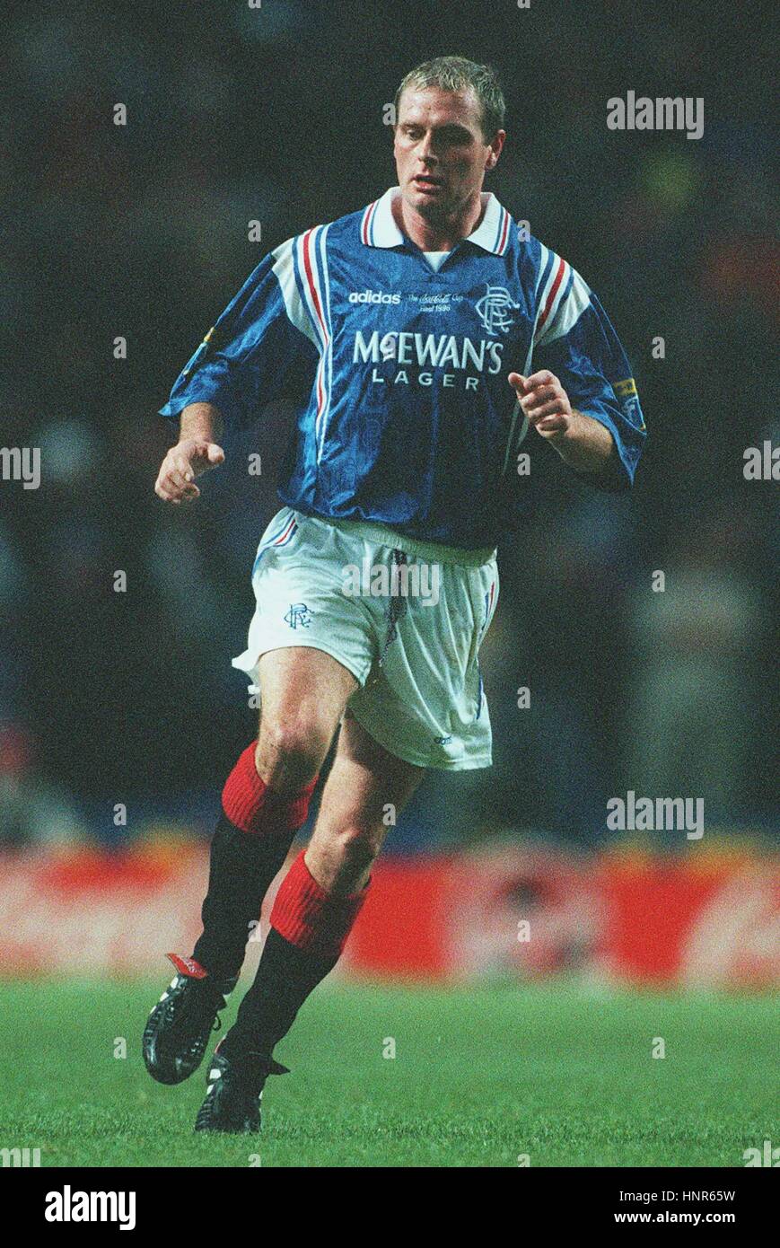 PAUL GASCOIGNE GLASGOW RANGERS FC 26 November 1996 Stock Photo - Alamy