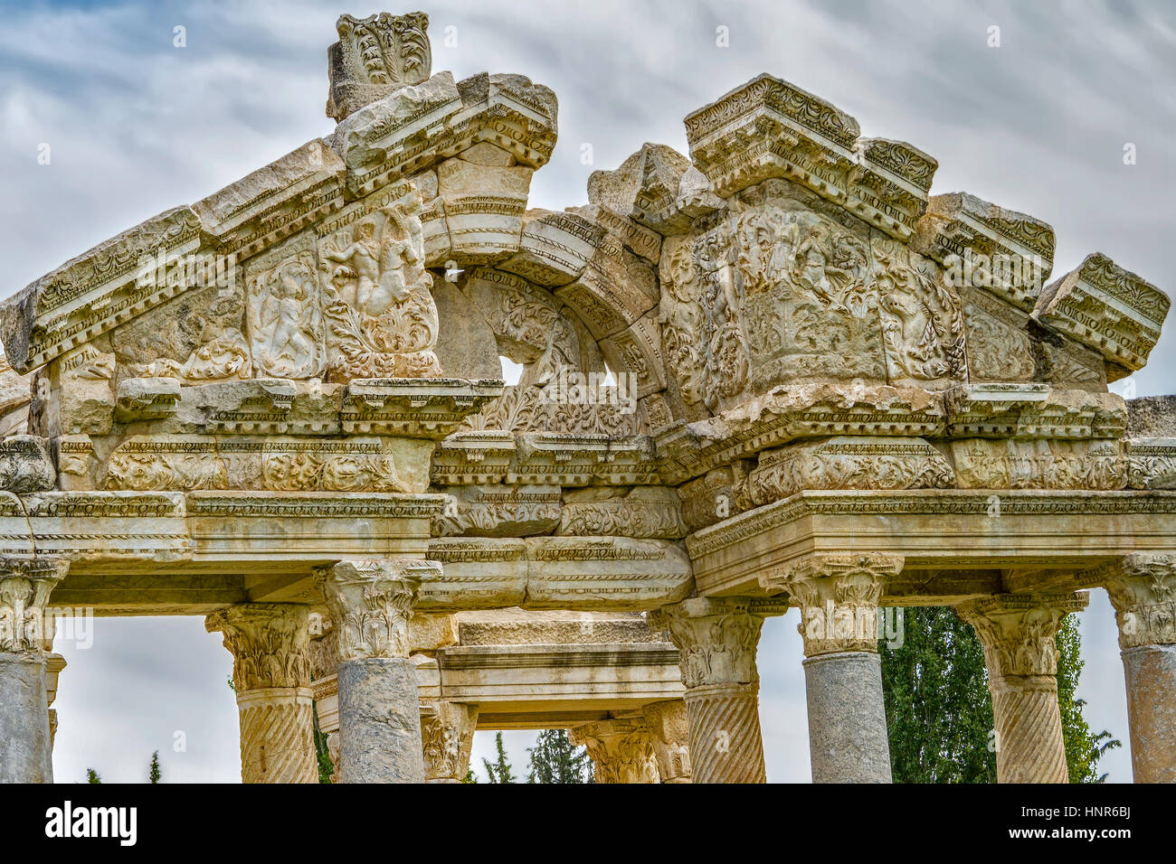 Closeup Of Sebasteion Tetrapylon Aphrodisias, Turkey Stock Photo - Alamy