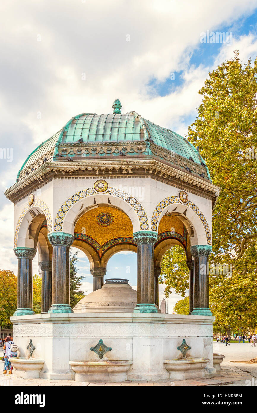 German Fountain Istanbul Turkey Stock Photo - Alamy