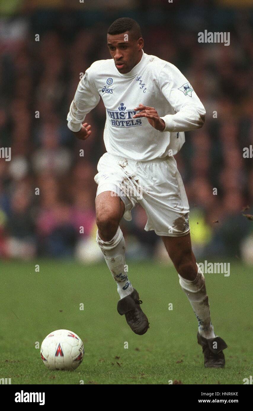 BRIAN DEANE LEEDS UNITED FC 27 February 1996 Stock Photo - Alamy