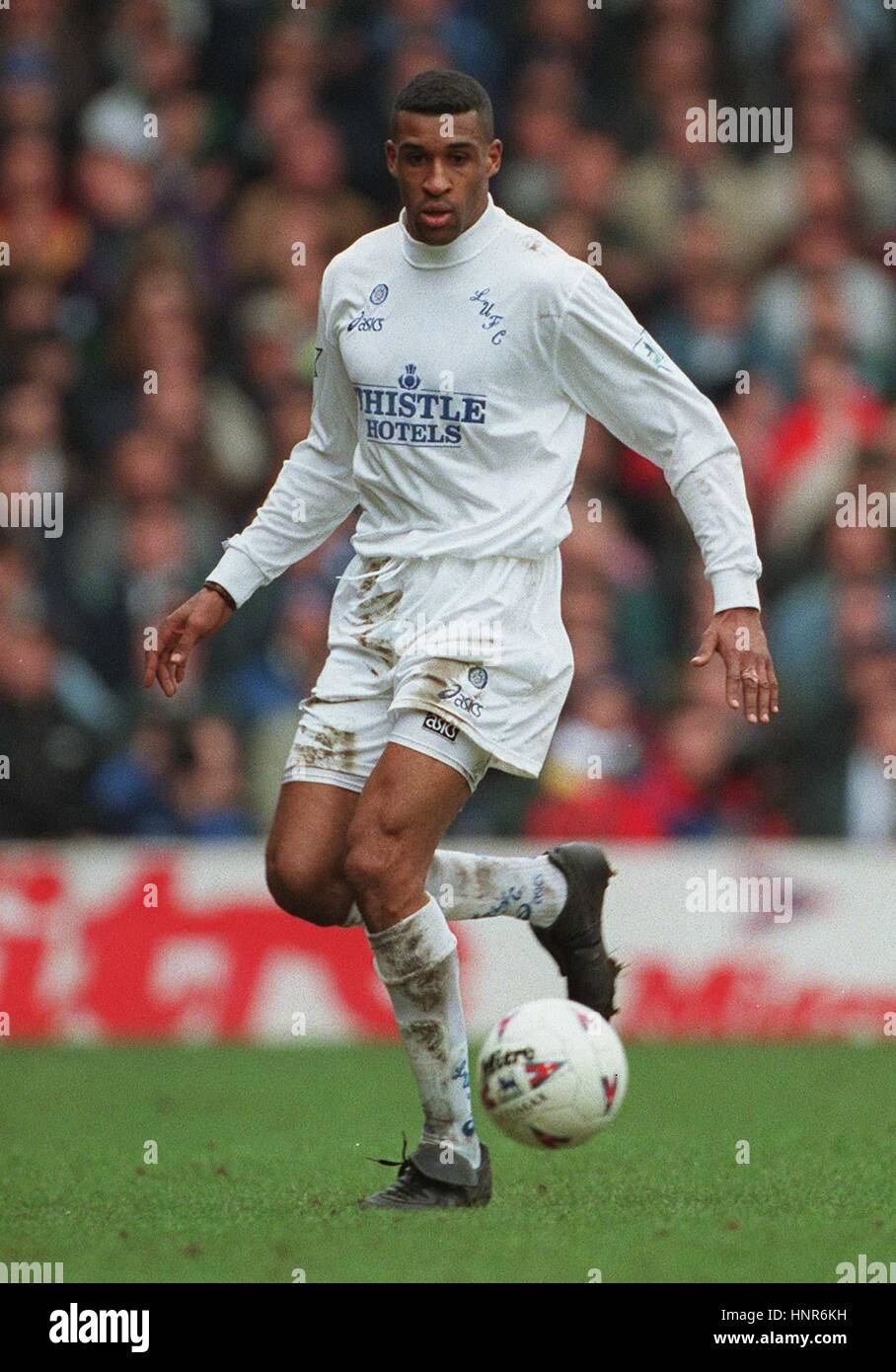 BRIAN DEANE LEEDS UNITED FC 27 February 1996 Stock Photo - Alamy