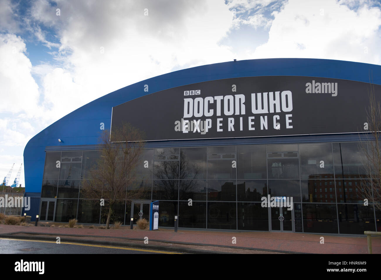 A general view of the BBC Doctor Who Experience building at Cardiff Bay ...