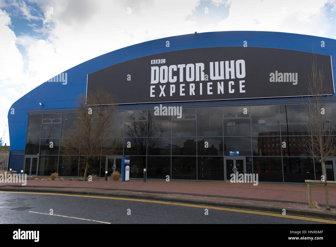 A general view of the BBC Doctor Who Experience building at Cardiff Bay ...