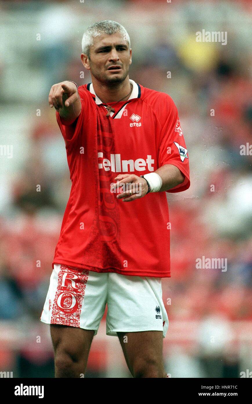 FABRIZIO RAVANELLI MIDDLESBROUGH FC 02 August 1996 Stock Photo - Alamy