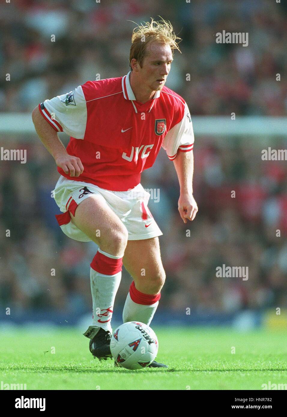 JOHN HARTSON ARSENAL FC 10 October 1996 Stock Photo - Alamy