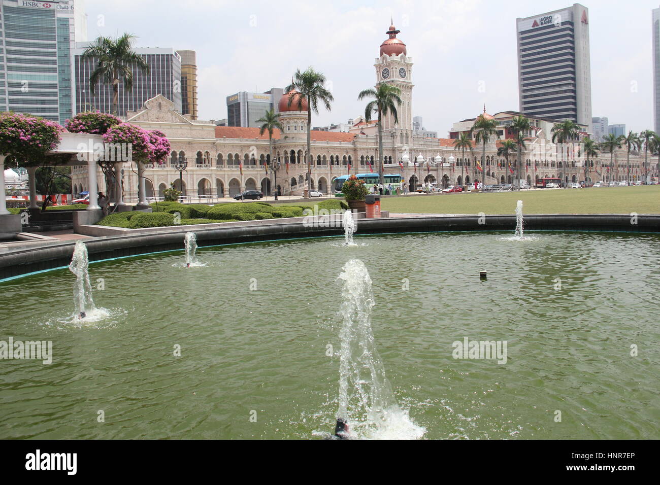 Colonial government buildings in Kuala Lumpur Malaysia from the Padang ...
