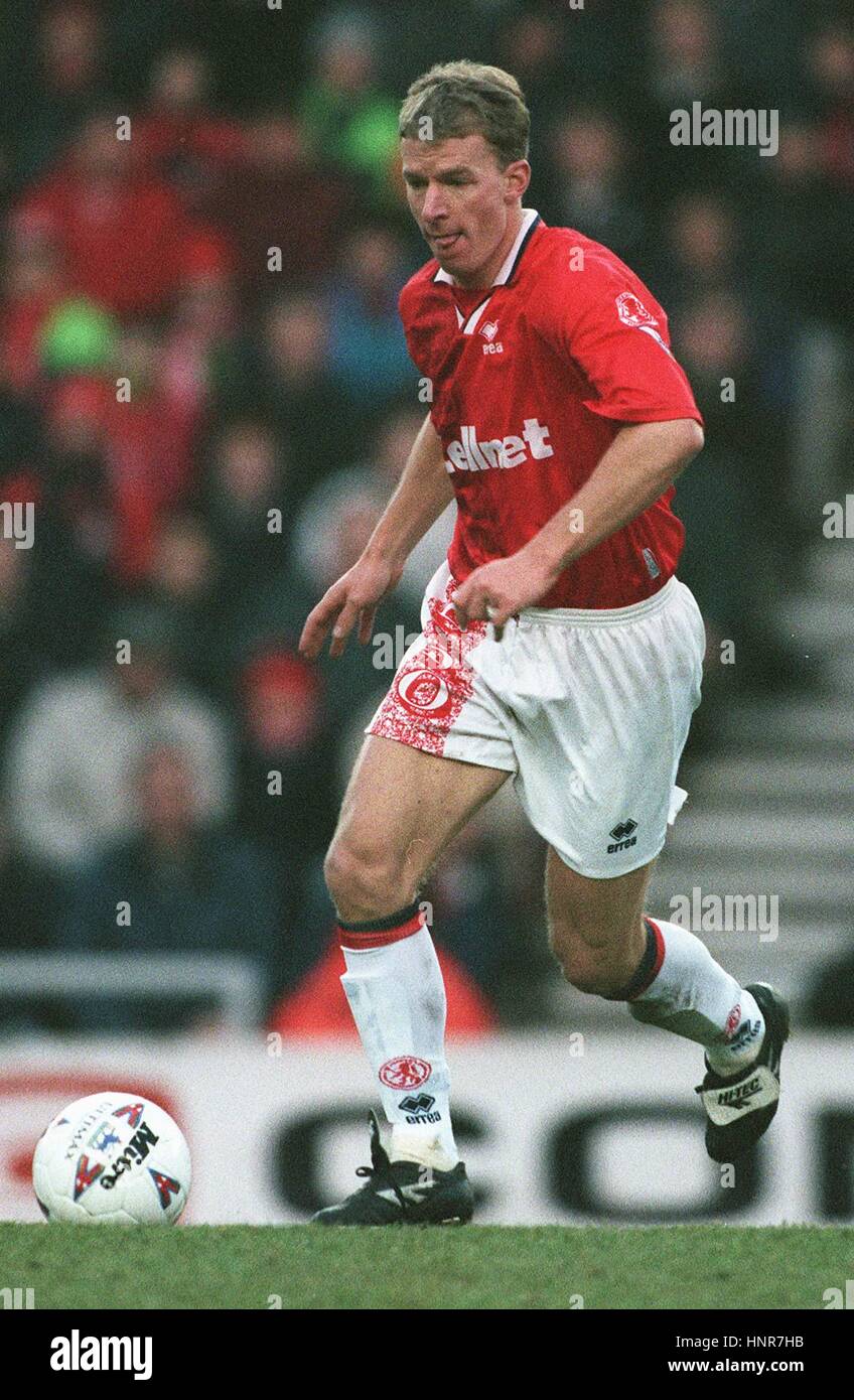 ROBBIE MUSTOE MIDDLESBROUGH FC 09 December 1996 Stock Photo - Alamy
