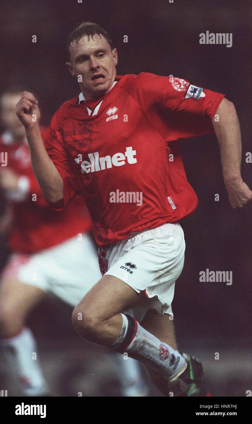CRAIG LIDDLE MIDDLESBROUGH FC 09 December 1996 Stock Photo - Alamy