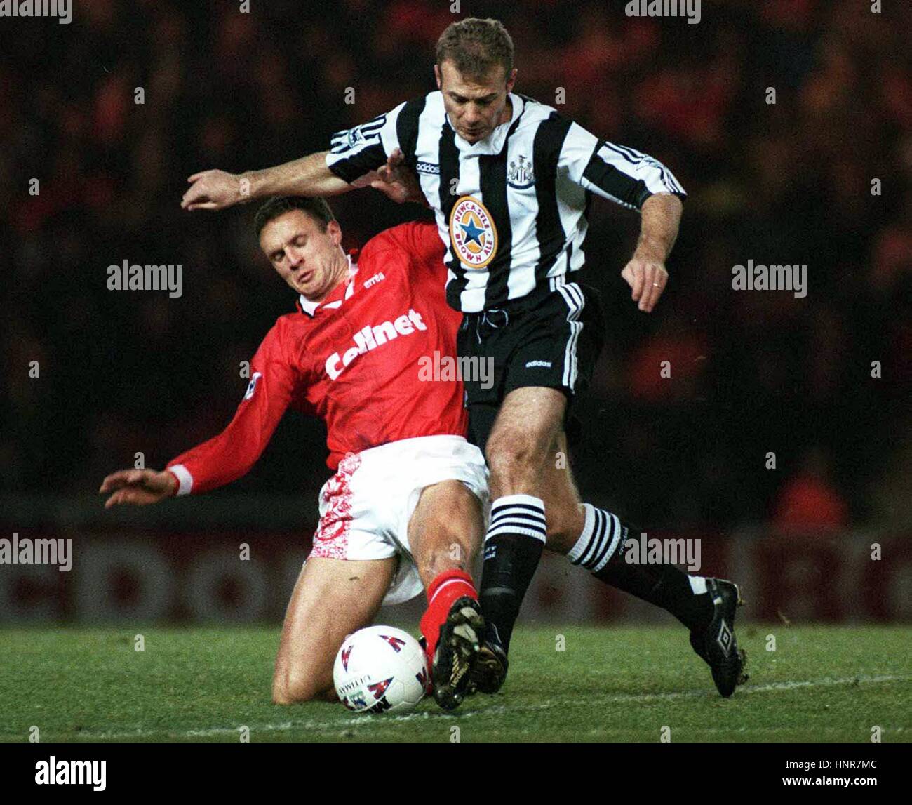 ALAN SHEARER & STEVE VICKERS MIDDLESBROUGH V NEWCASTLE UTD 10 December ...