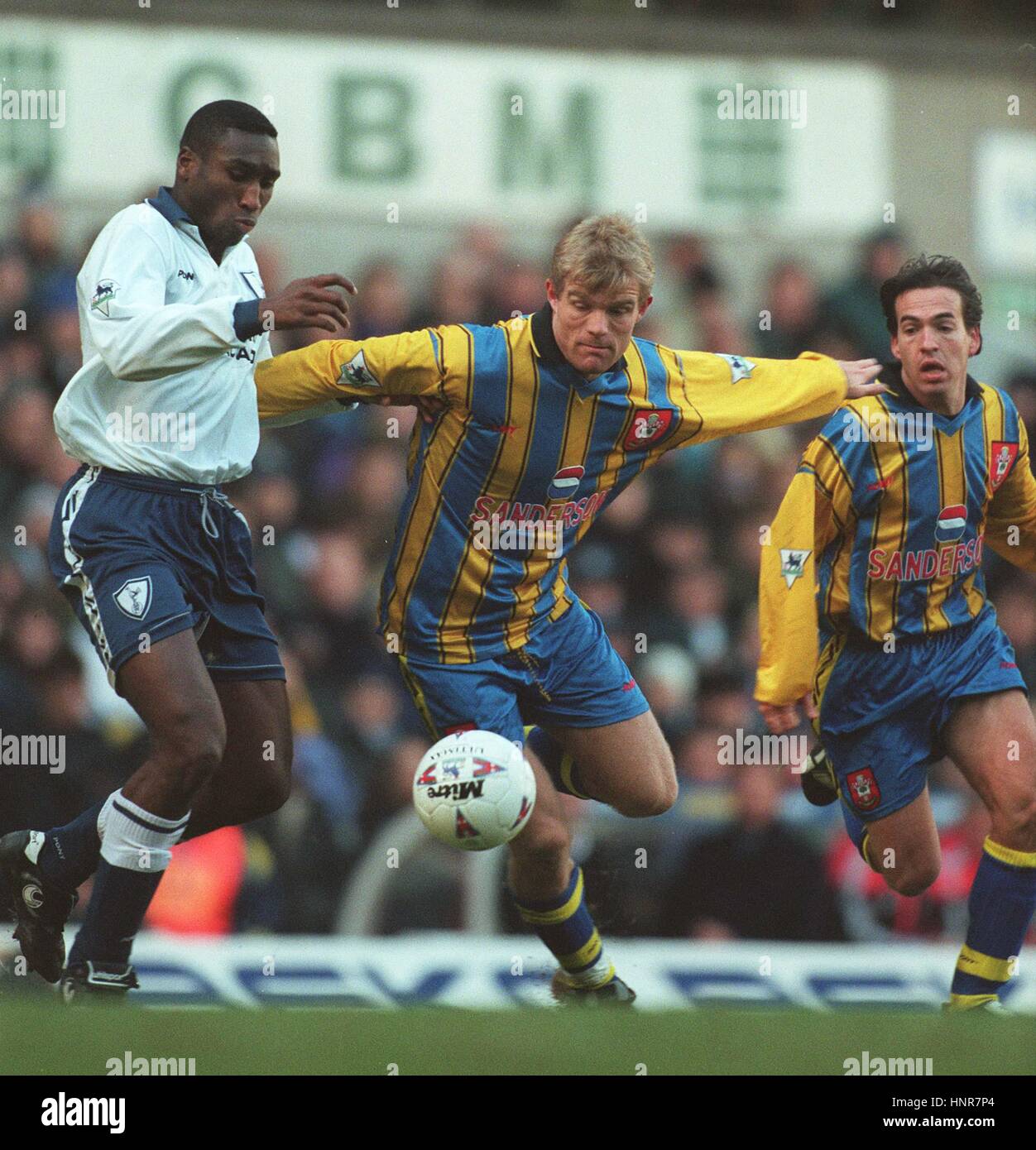 SOL CAMPBELL & EGIL OSTENSTAD TOTTENHAM V SOUTHAMPTON 30 December 1996 ...
