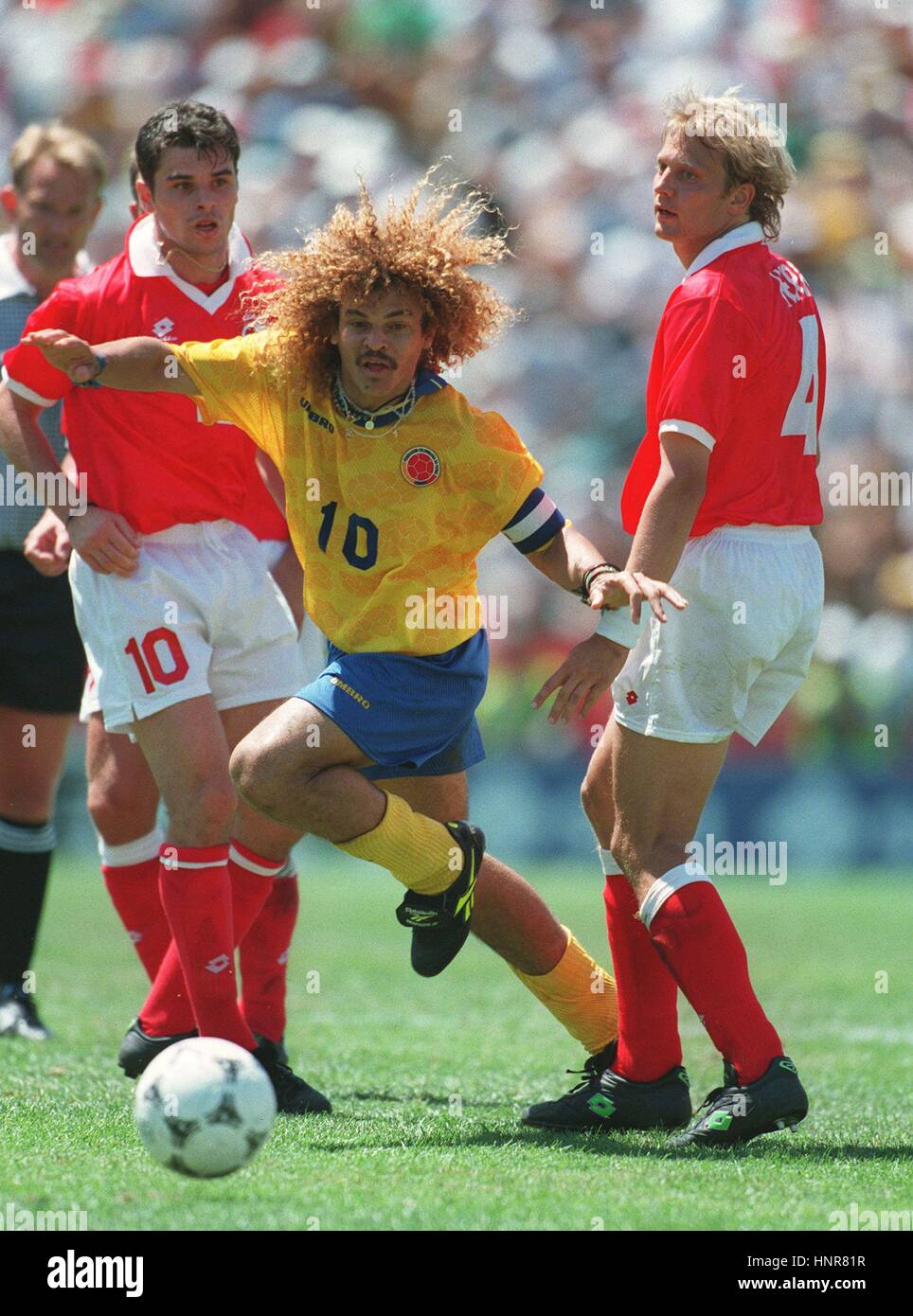 CARLOS VALDERRAMA COLOMBIA 06 February 1996 Stock Photo - Alamy