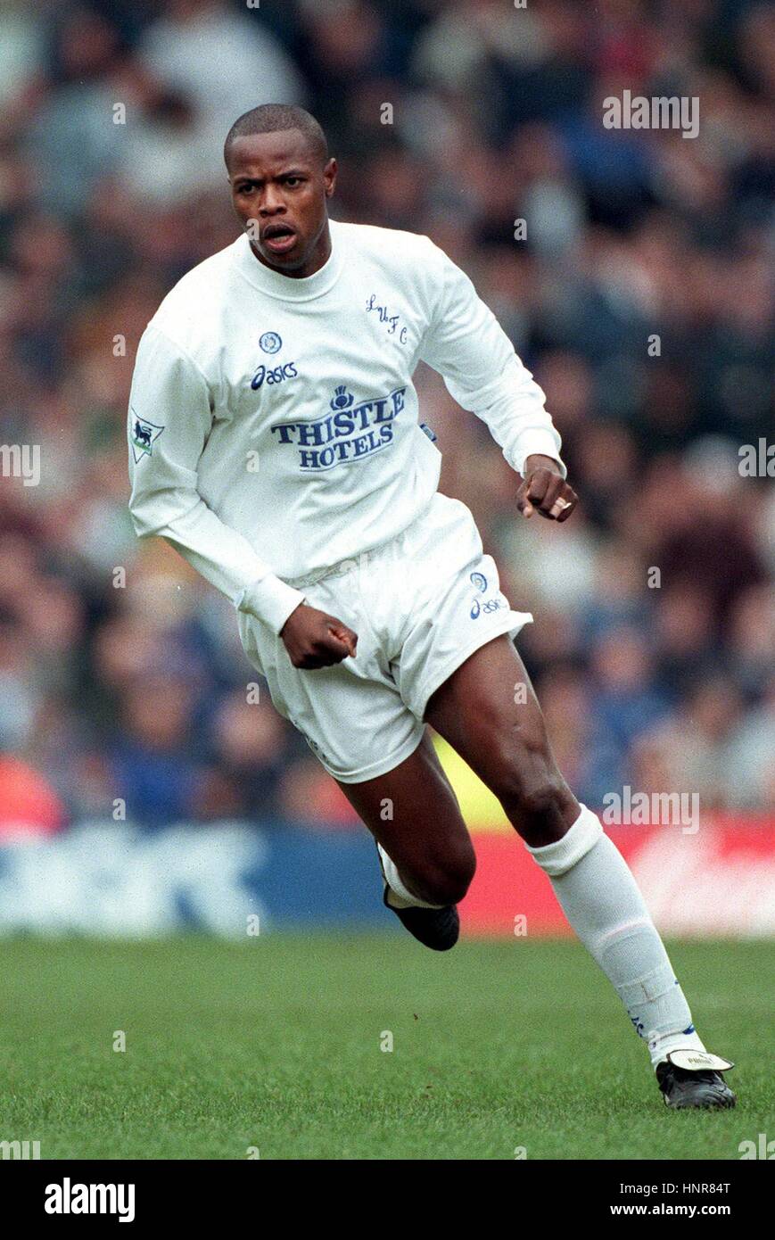 PHIL MASINGA LEEDS UNITED FC 26 February 1996 Stock Photo - Alamy