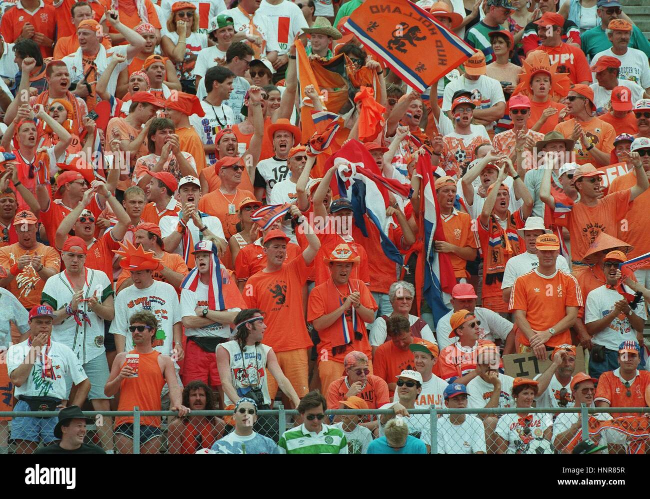 DUTCH FANS HOLLAND 27 February 1996 Stock Photo - Alamy