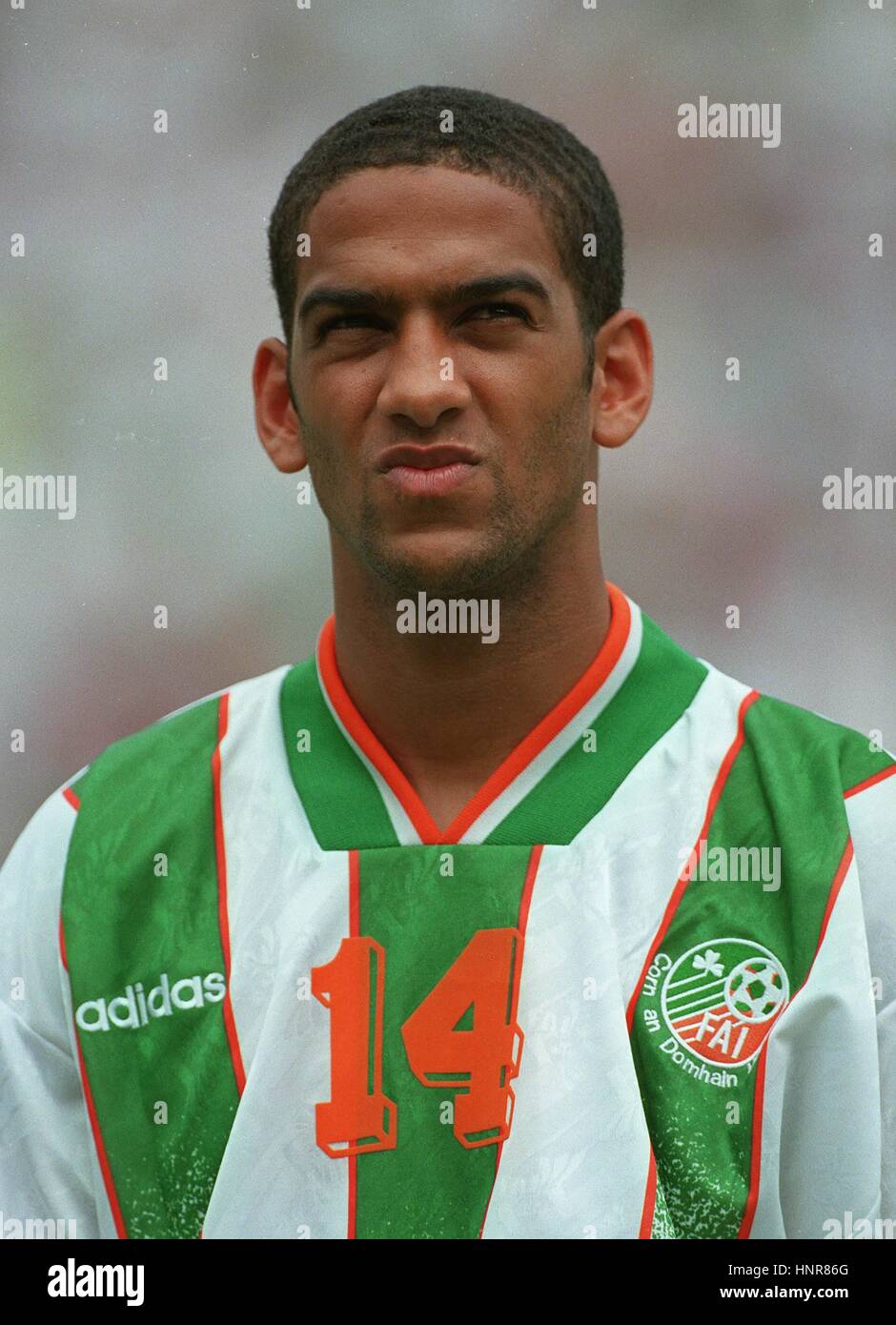 PHIL BABB EIRE & LIVERPOOL FC 28 February 1996 Stock Photo - Alamy