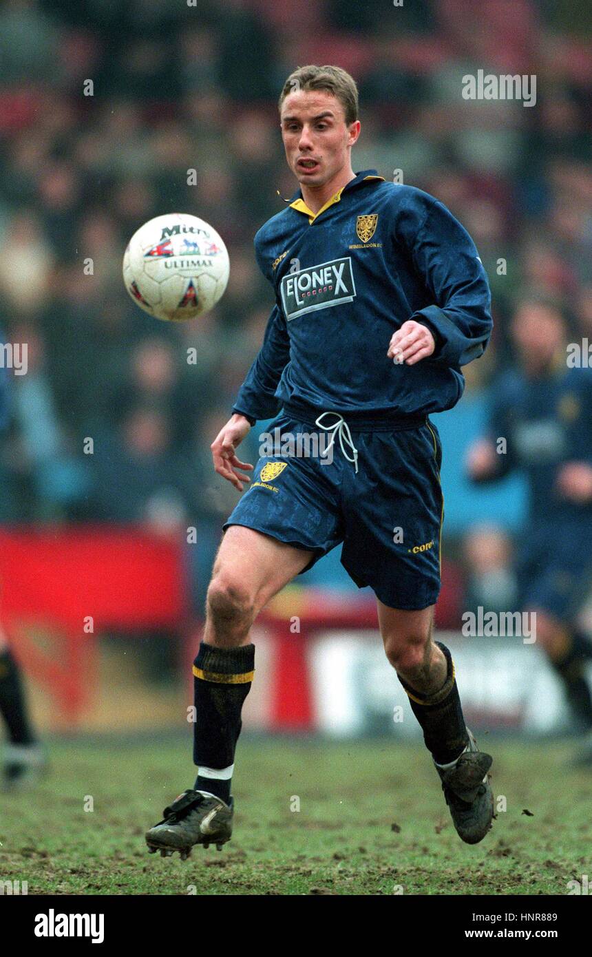 CHRIS PERRY WIMBLEDON FC 19 March 1996 Stock Photo - Alamy