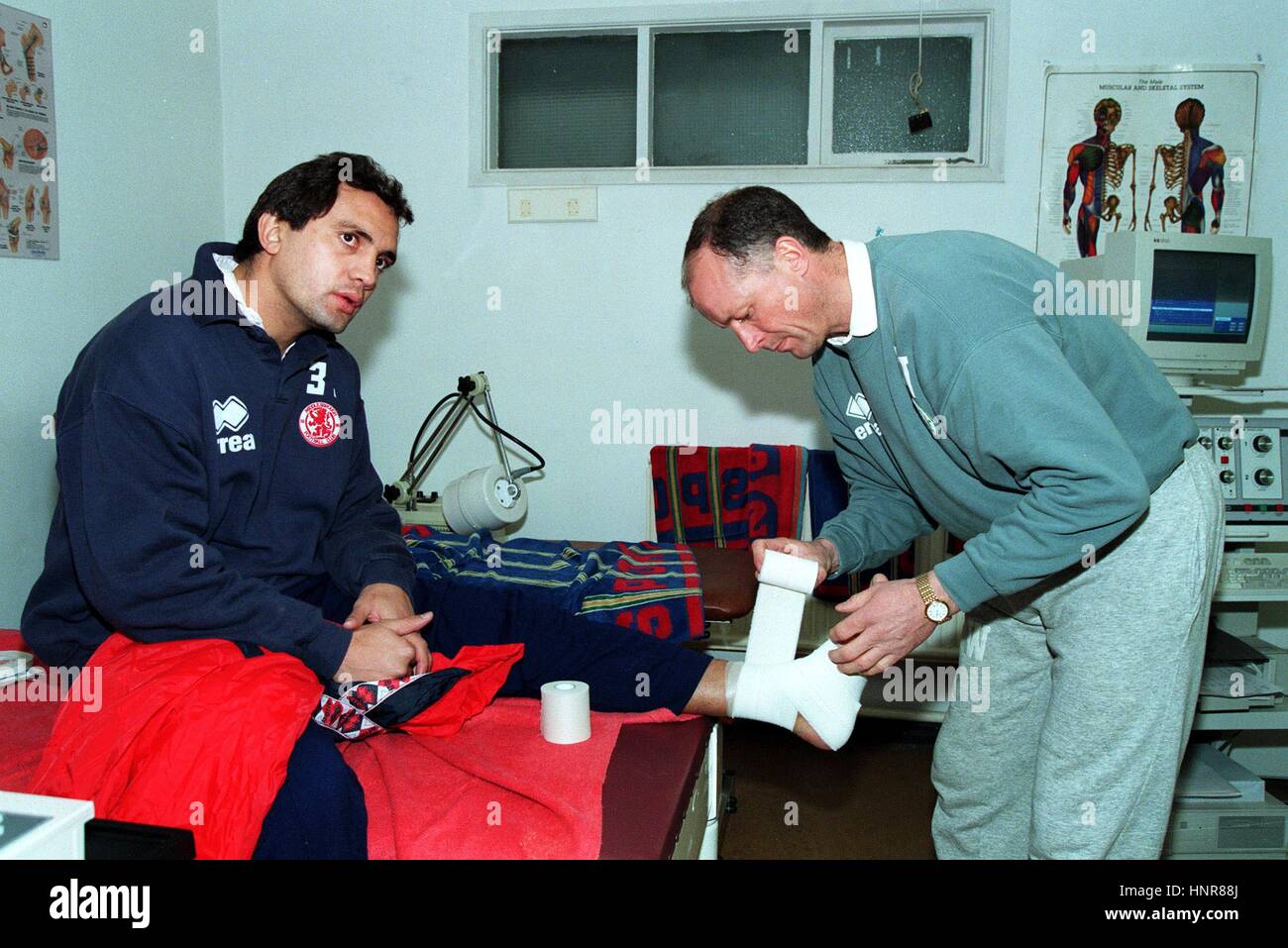 BOB WARD & BRANCO MIDDLESBROUGH PHYSIOTHERAPIST 26 March 1996 Stock ...