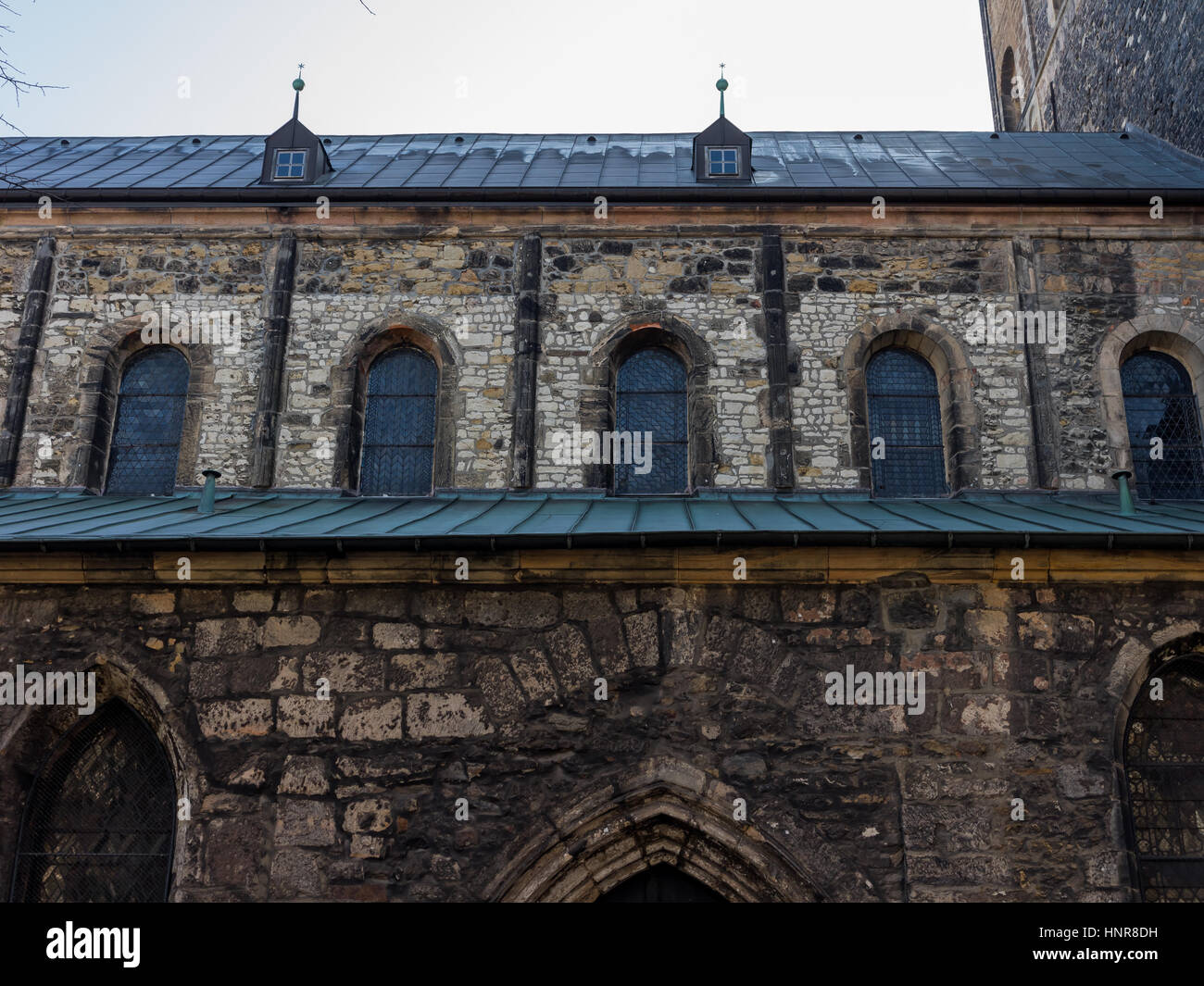 side of an old church, Marktkirche Stock Photo - Alamy